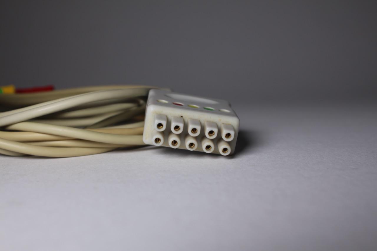 EKG-Patientenleitung 3 adr. mit Klammern MultiLink zu GE / Marquette